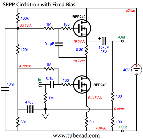 SRPP/Circlotron and Active Crossover
